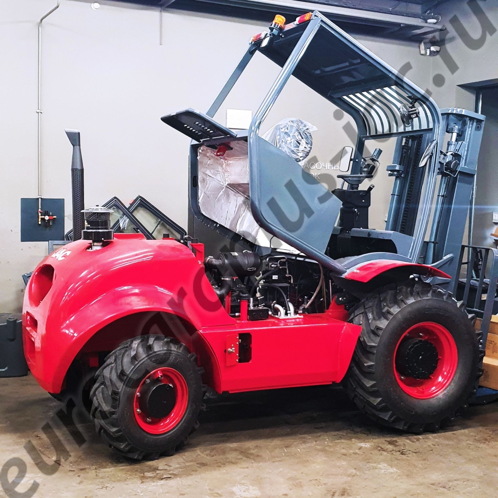 Купить JAC CPCD35R 4WD. Внедорожный дизельный вилочный погрузчик